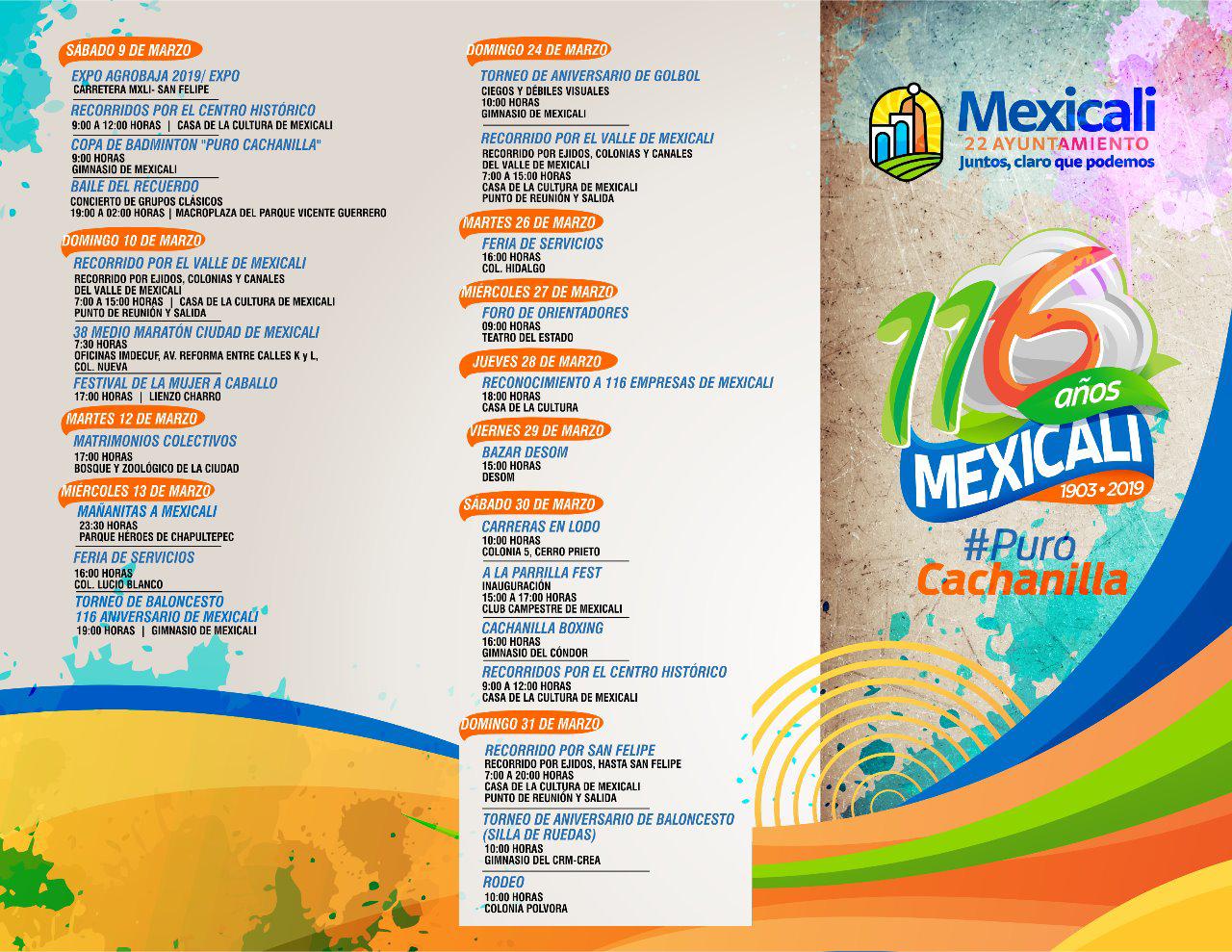 Anuncia Alcalde calendario de eventos para celebrar el 116 Aniversario ...